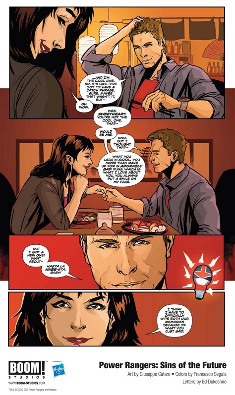 Power Rangers Sins Of The Future Reveals Wes And Jens Love Life In
