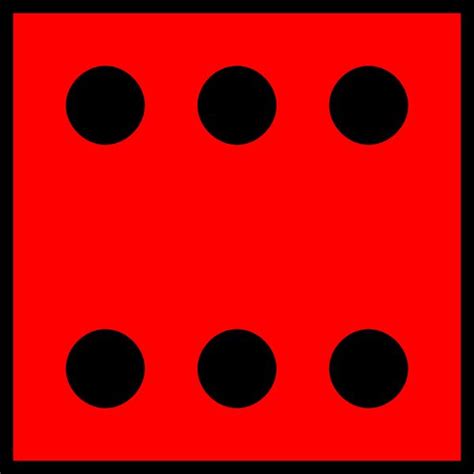 Six Dots On Red Background Red Background Red Dots
