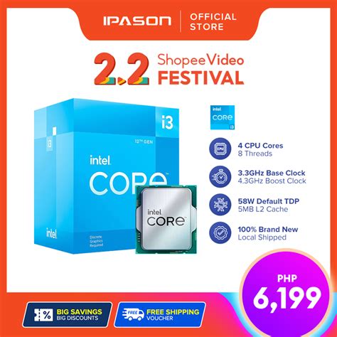 Intel Core I F Desktop Processor CPU Cooler Included Shopee