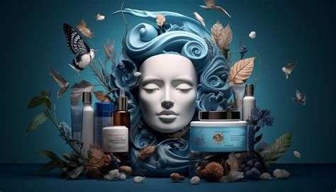 Premium Ai Image Creative Cosmetics Composition For Advertisement