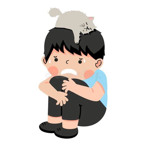 Cartoon Of Scared Young Girl Running Stock Vector Illustration Of