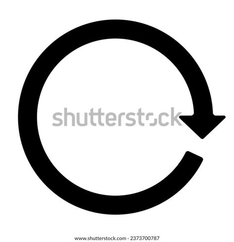 Circle Arrow Icon Cycle Resumption Repeat Stock Vector Royalty Free 2373700787 Shutterstock