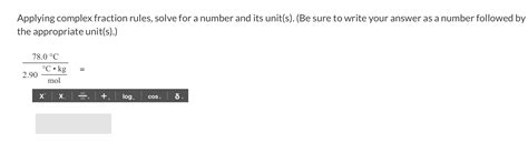 Solved Applying Complex Fraction Rules Solve For A Number