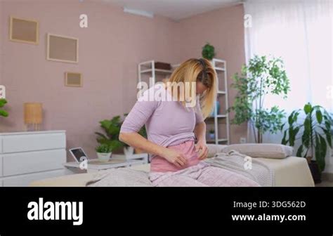 Adult Woman Revealing An Itchy Rash On Her Stomach A Sign Of An
