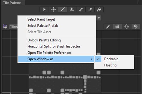 Unity Manual Creating A Tile Palette