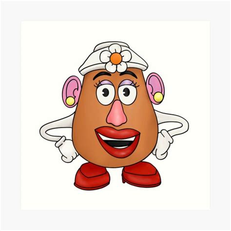 Simple Mrs Potato Head Coloring Page Coloringall Clip Art Library