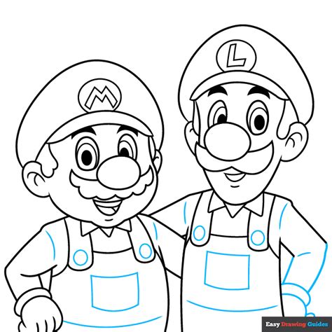 How To Draw A Mario And Luigi Drawing Really Easy Drawing Tutorial