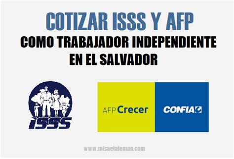 Cotizar Isss Y Afp Como Trabajador Independiente En El Salvador Blog