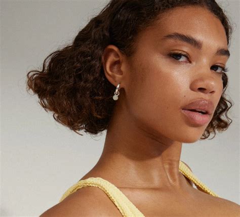 Pilgrim Evah Blue Hoop Earrings Silver Stacey Clothing