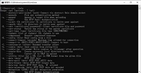 windows curl 安装使用 雨水的命运 博客园