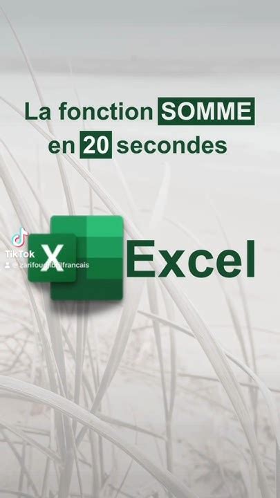Fonction Somme En 20 Secondes Excel Exceltutorial Exceltricks Education Apprendreexcel
