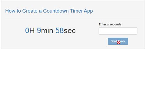 How To Create A Countdown Timer App In Javascript Sourcecodester