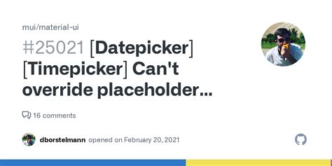 Datepicker Timepicker Cant Override Placeholder Text Due To Input Format · Issue 25021