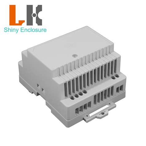 China Custom Din Rail Enclosure Abs Electrical Box Plastic Casing Box Din Rail Housing Wall