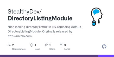 Github Stealthydevdirectorylistingmodule Nice Looking Directory