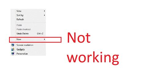 Right Click In Refresh Does Not Show New Options Solved Windows 10