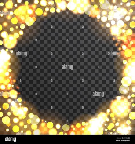 Bokeh Round Frame On Transparent Background Stock Vector Image Art Alamy