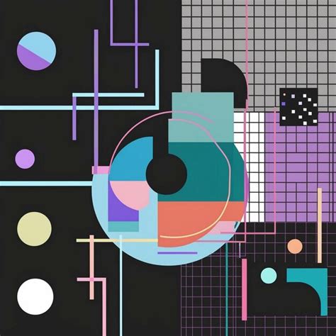 Abstract Geometric Designs The Intersection Of Modern Art And Digital Aesthetics Premium Ai
