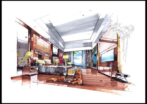 室内设计手绘vip课程 学习视频教程 腾讯课堂 Interior Design Drawings Architecture Design Sketch Architecture Details