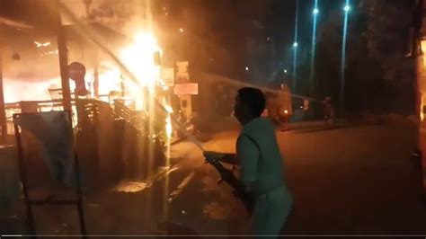 Up News Massive Fire Breaks Out At Indirapuram Market In Ghaziabad