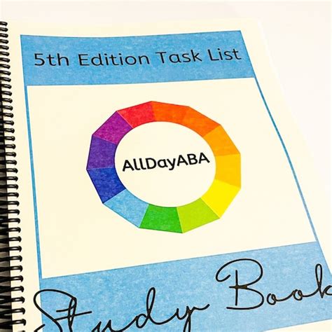 BCBA Exam Prep 5th Edition Task List Study Guide Book For Etsy