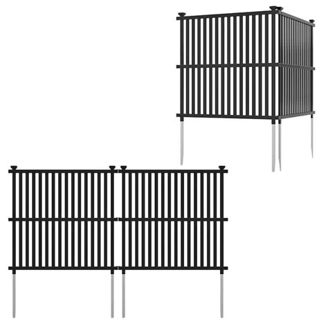 Costway 24 Pcs Air Conditioner Fence Panels With Metal Ground Stakes