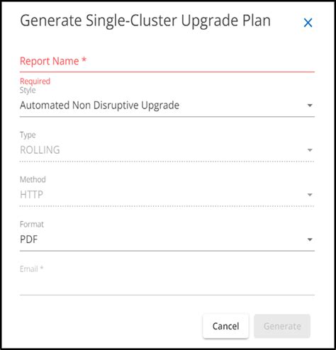 generate an upgrade plan for single cluster and multiple clusters