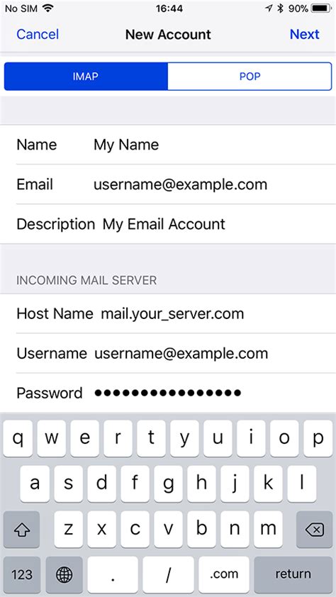 Apple IPhone Apple IPod With IOS 11 IOS 12 IOS 13 IMAP SMTP Over SSL Online Manual