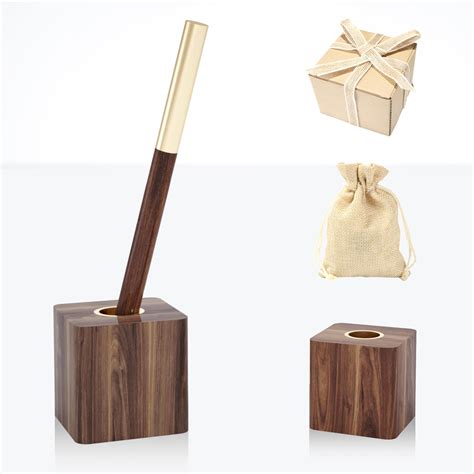 Ometawood Solid Pine Wood 4 Hole College School Desk Caddy