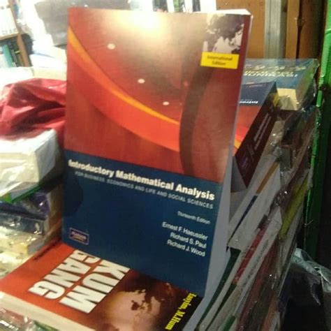 Jual Introductory Mathematical Analysis 13th Haeussler Shopee Indonesia