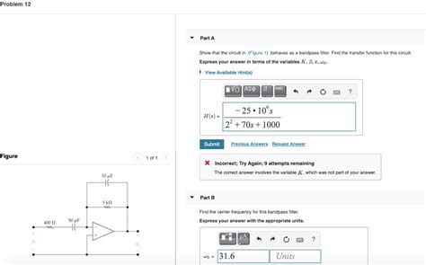 Solved Problem Part A Show That The Circuit In Figure Chegg