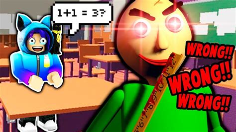 I Went Back To School But Ended Up In Baldis Classroom Help Roblox