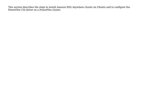 Overview Amazon Elastic Kubernetes Service Anywhere On Dell Powerflex