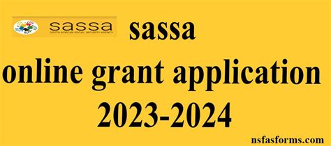 Sassa Online Grant Application