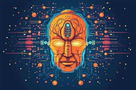 Premium Ai Image 3d Rendering Technology Robotics Data Analytics Or Futuristic Cyborg With