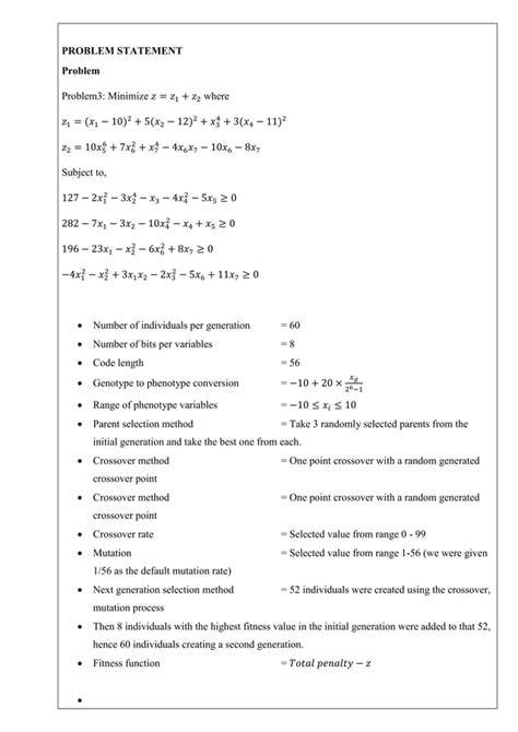 Solving Non Linear Programming Minimization Problem Using Genetic
