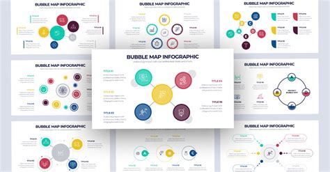 Bubble Map Infographic PowerPoint Template TemplateMonster
