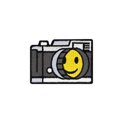 Winks For Days Smiley Face Vintage Camera Embroidered Iron On Patch Ebay