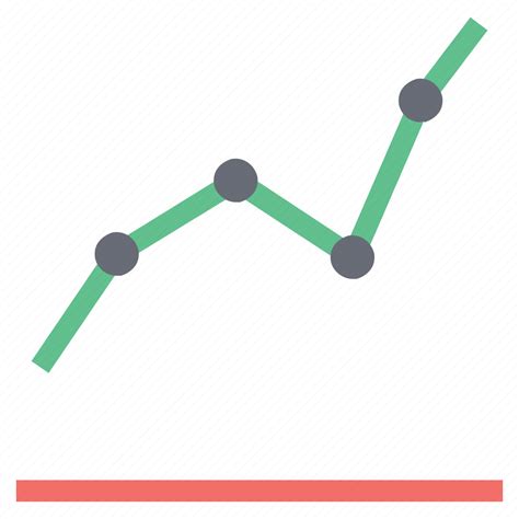 Analysis Analytics Arrow Diagram Line Chart Plot Statistical Graphic Icon Download On