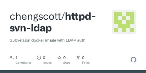 Github Chengscott Httpd Svn Ldap Subversion Docker Image With Ldap Auth