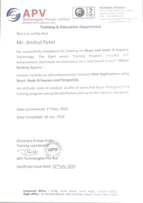 Anshul Patel On Linkedin Expressjs Nodejs React Postgresql
