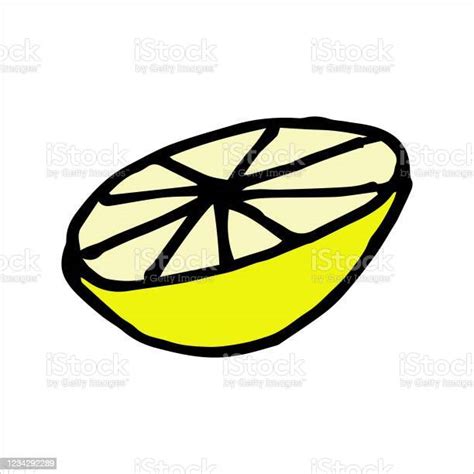 흰색 배경 레몬 낙서 스톡 일러스트 레이션 벡터 핸드 드로잉 인쇄를위한 디자인 요소 스크랩 북 엽서에 고립 0명에 대한 스톡 벡터 아트 및 기타 이미지 Istock