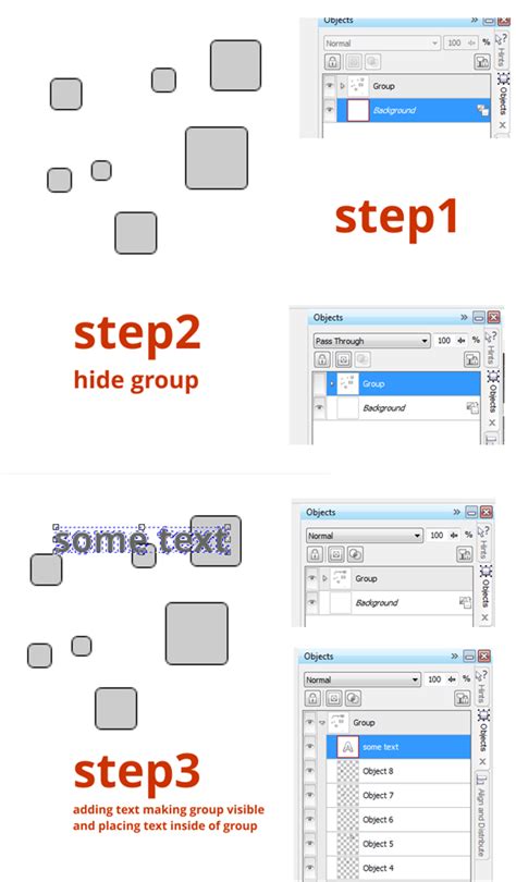 BUG TEXT And GROUPS Hidden Group Corel PHOTO PAINT X6 CorelDRAW Graphics Suite X6