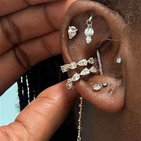 Ruby Belly Button Navel Piercing Rook Strawberry Shape Gold Navel Piercing Belly Button Ring