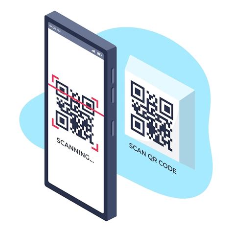 스마트 폰 스캔 Qr 코드 무료 벡터