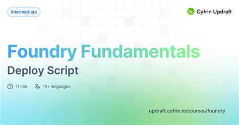 Foundry Fundamentals Deploy Script