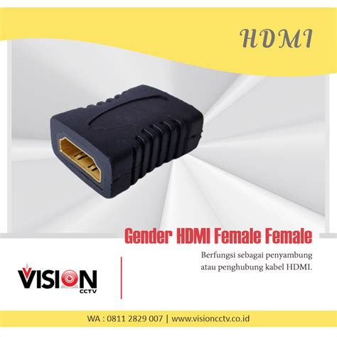Vision CCTV Kabel HDMI Gender HDMI Female Female