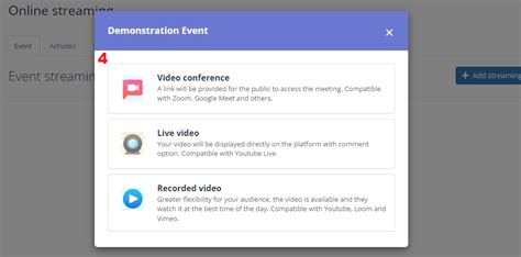 Set Up The Event S Live Streaming Help Center
