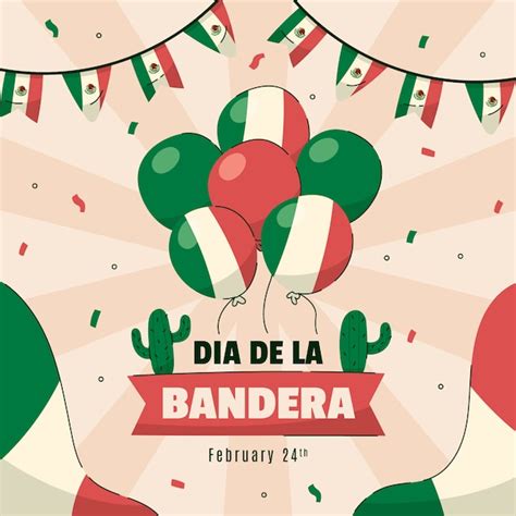 Premium Vector Flat Dia De La Bandera Illustration