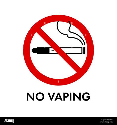 Aucun Signe D Interdiction De Vaping Pas De Symbole Ne Pas Signer